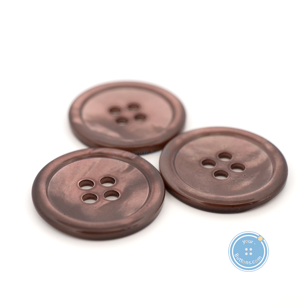 (3 pieces set) 23mm DTM Copper-Brown Shell Button – Your Buttons