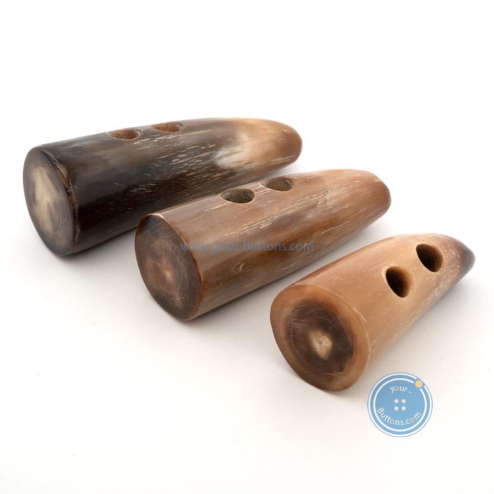 (1 pieces set) 40-56mm Cow Horn Toggle Button – Your Buttons