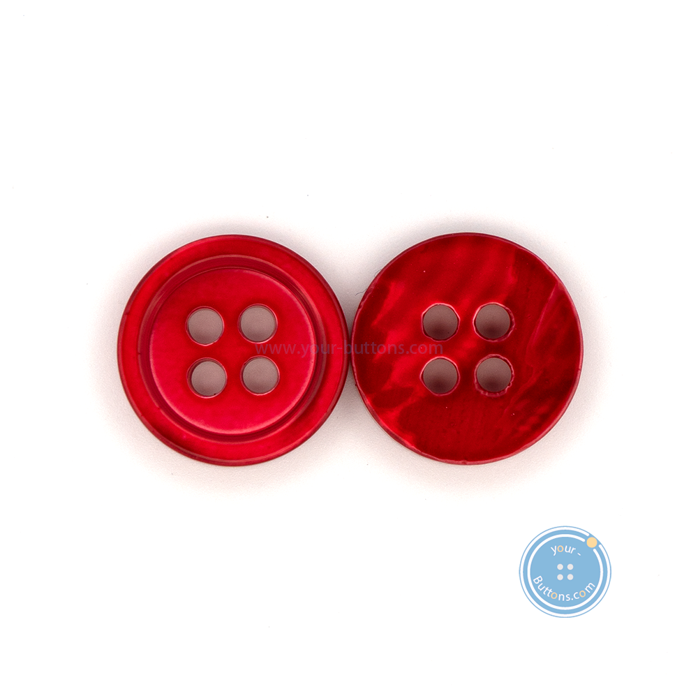 (3 pieces set) 14mm DTM Takase Shell Button (Red,Pink,Grey & Green ...