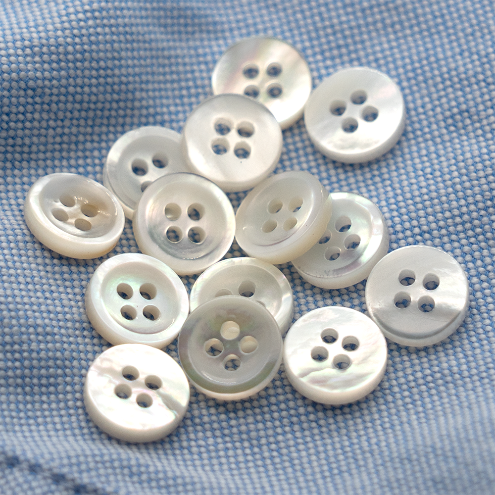 (3 pieces set) 9mm & 10mm MOP shirt button – Your Buttons